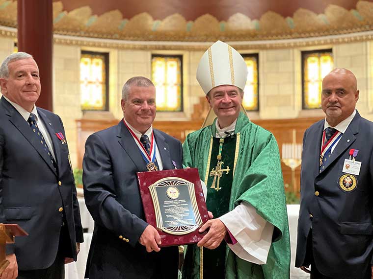 Bishop Robert Brennan Joins The Knights of Columbus For the 116th ...